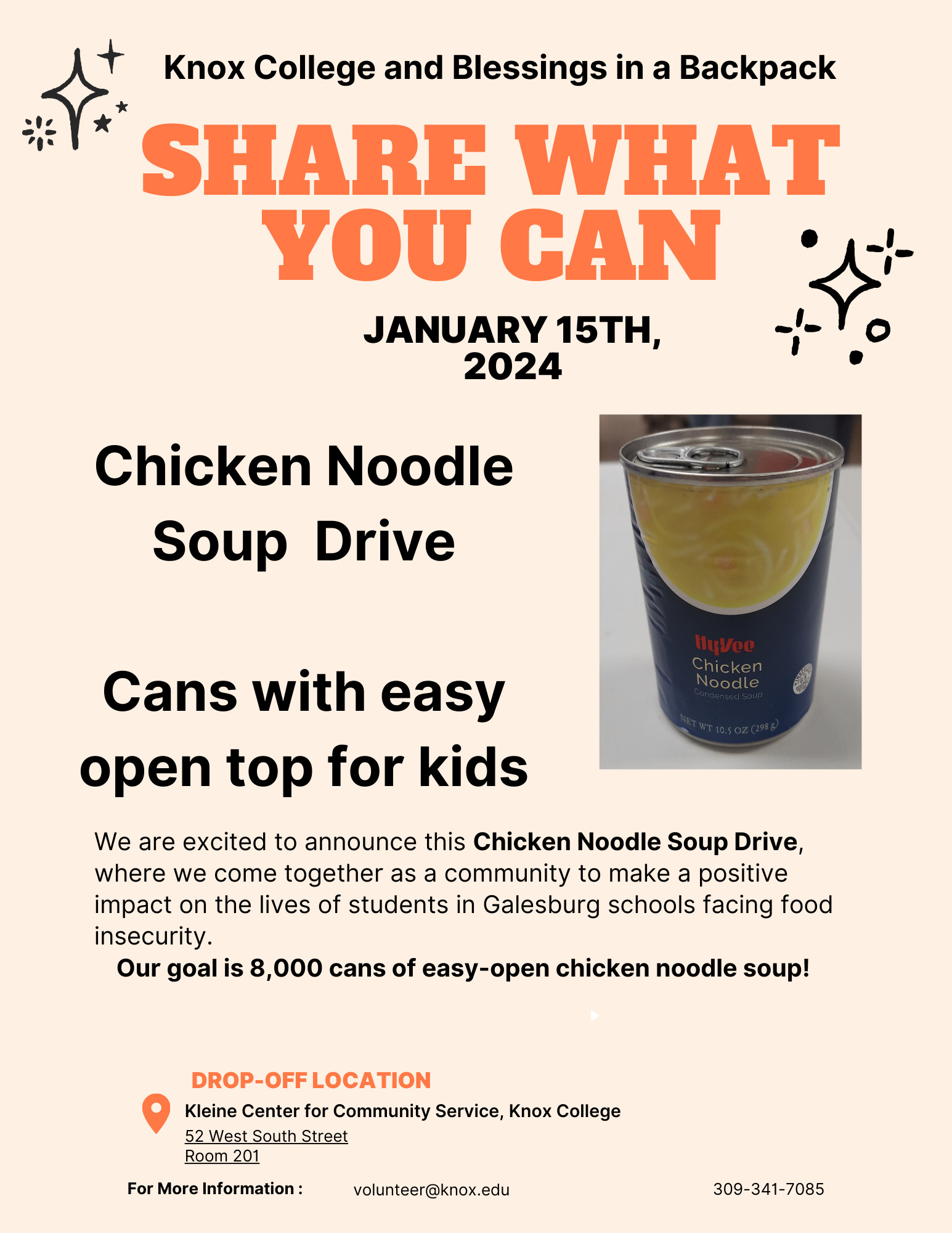 Chicken Noodle Soup Drive - Events Calendar - Knox College