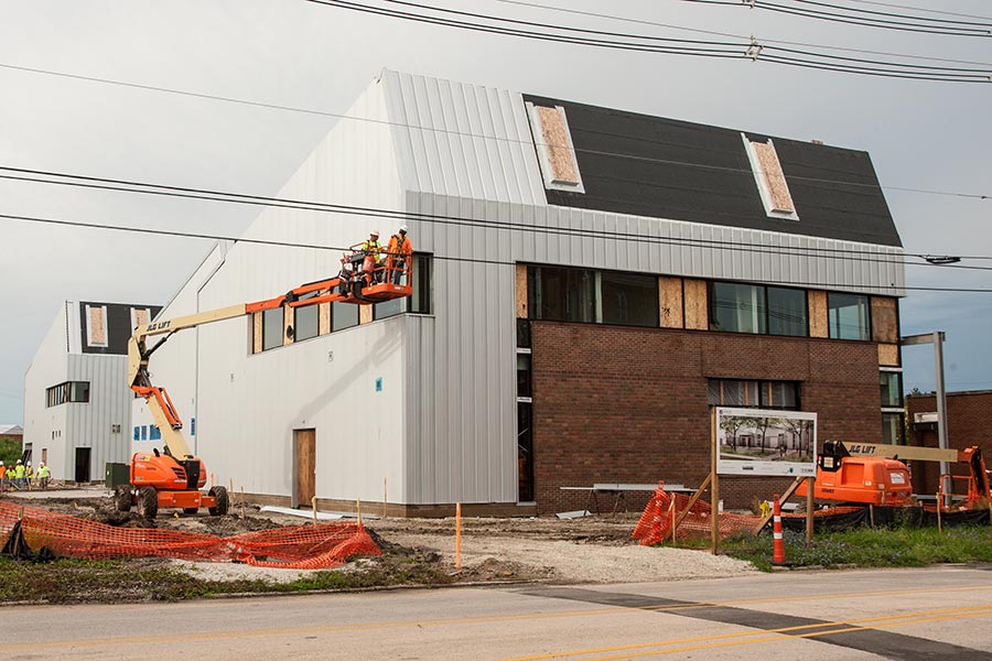 Construction on Whitcomb Art Center Nears Completion | Knox College